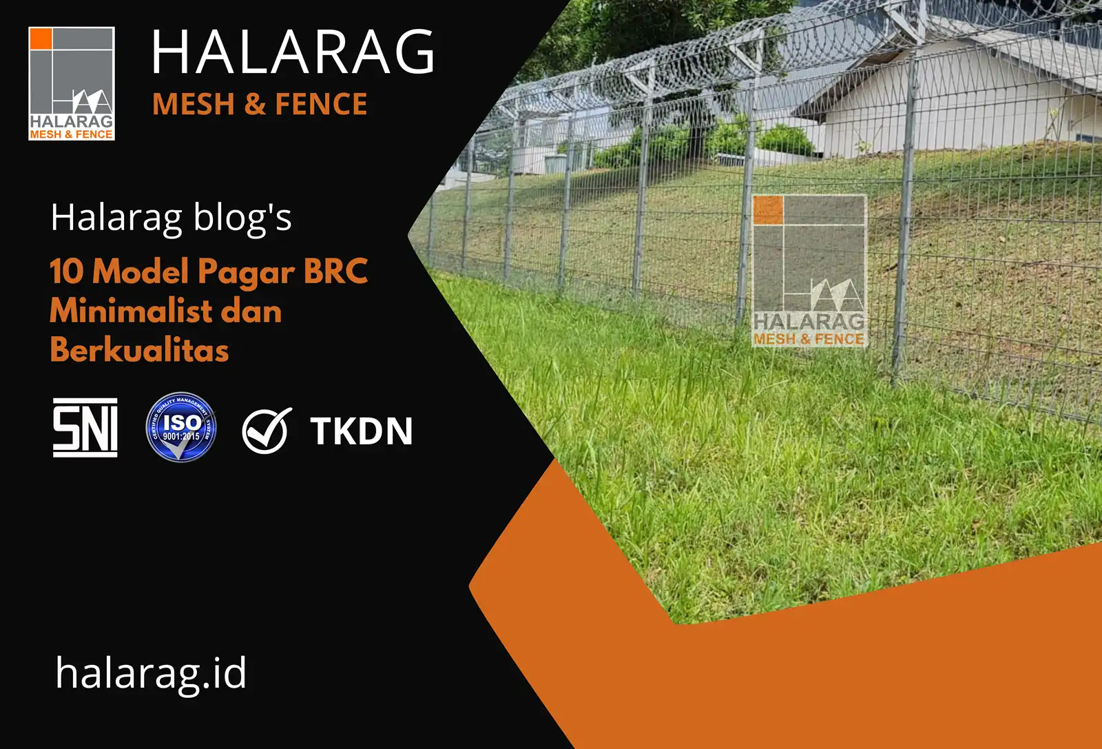 10 Model Pagar BRC Minimalist dan Berkualitas - PT Halarag Baja Utama